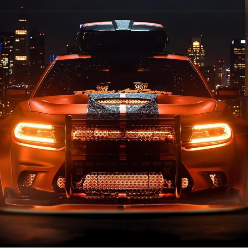 Lighting Trendz: 2015-2021 DODGE CHARGER RGBW DRL & DIFFUSED PROJECTOR HALO BUNDLE
